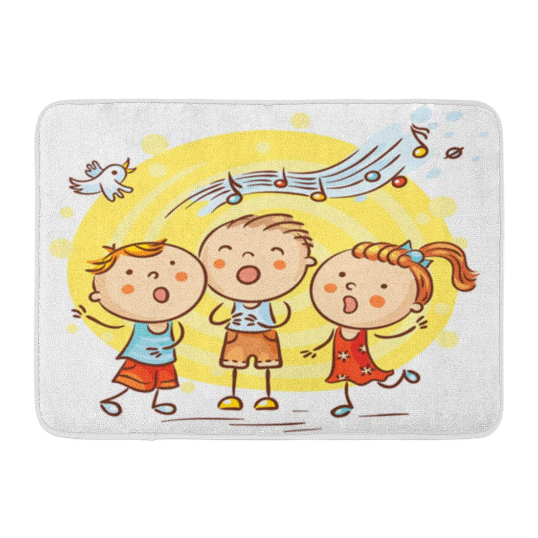 LADDKE Child Children Singing Songs Colorful Cartoon Sing Music Choir ...