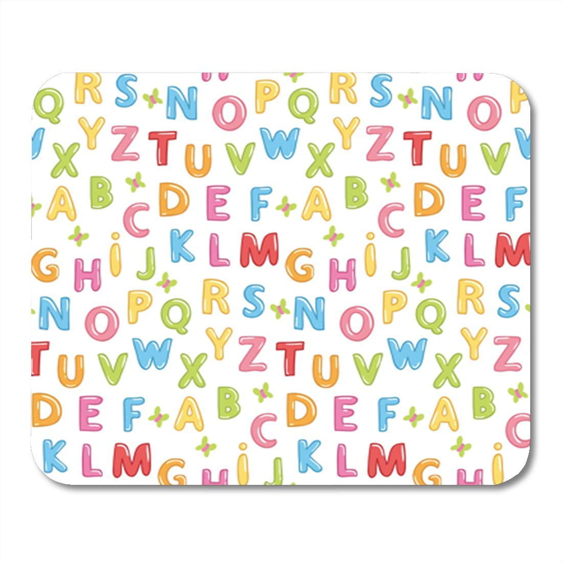 LADDKE Colorful Abstract ABC Letters Alphabet Book Butterfly Character ...