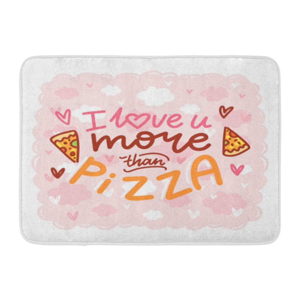 LADDKE Cute Love Colorful Lettering Text Doodles and Hearts I You More ...