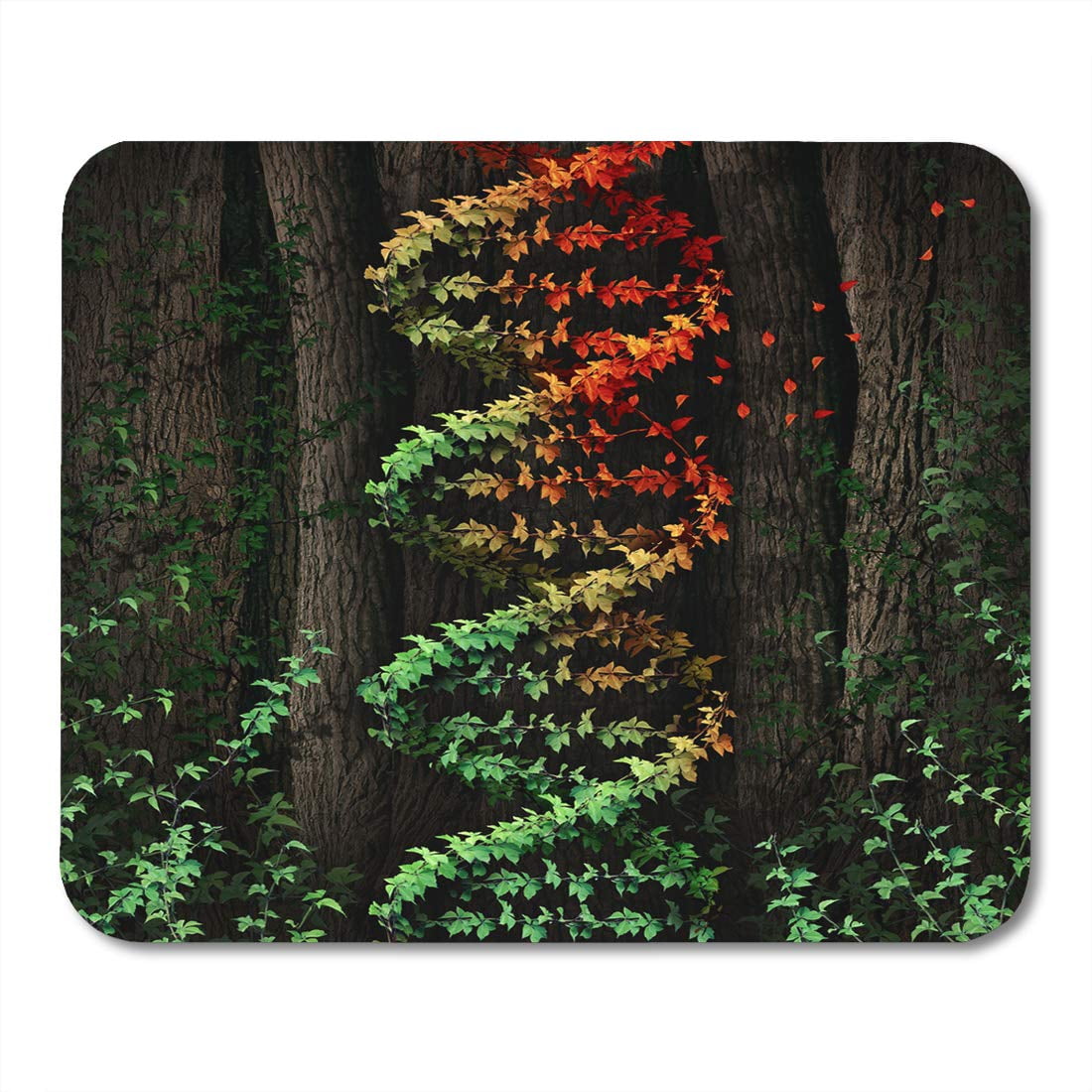 LADDKE DNA Damage Symbol As Dark Tree Forest Growing Green Vine in The ...