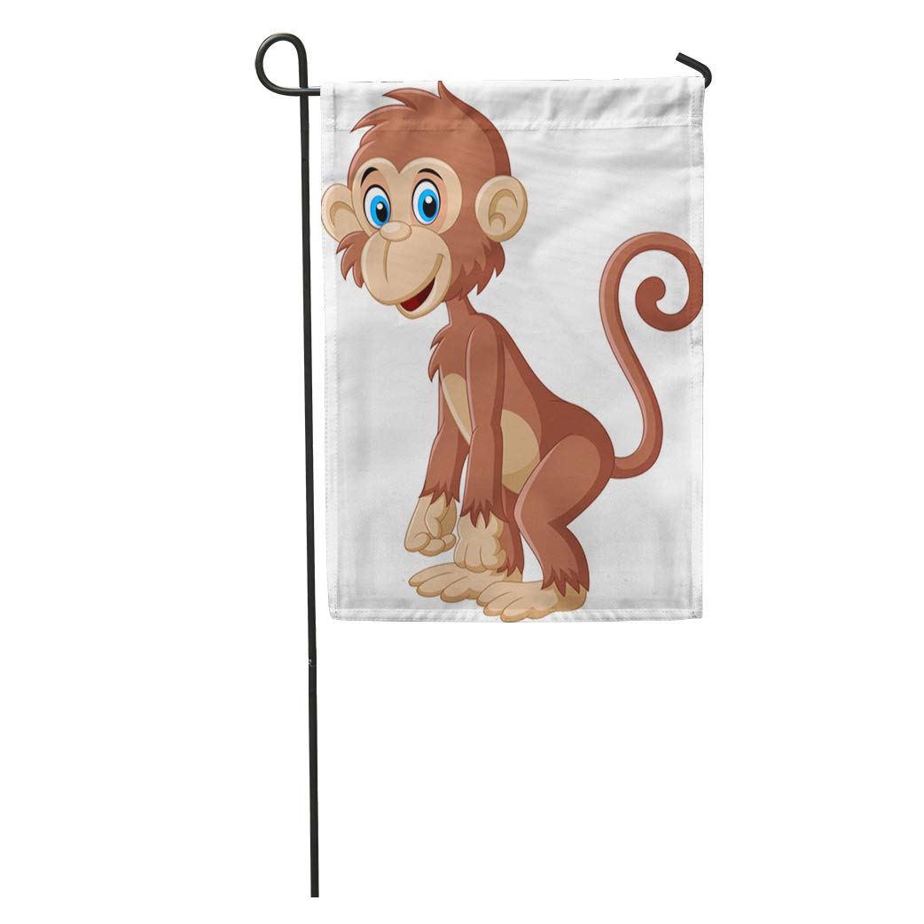 LADDKE Face Cartoon Cute Monkey Posing Funny Adorable Ape Baby Garden ...
