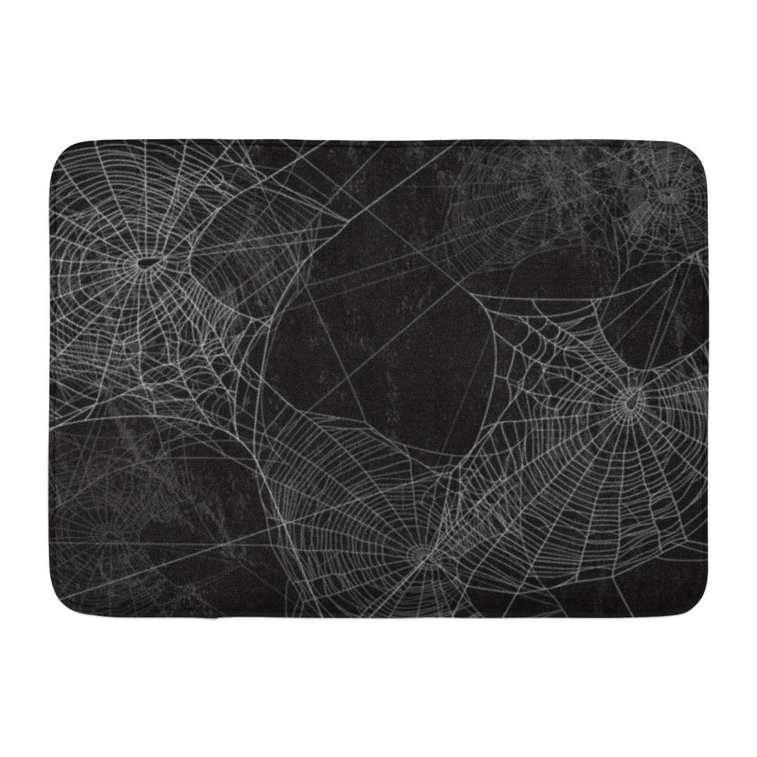 LADDKE Spooky Spider Silhouette Against Black Wall Halloween Dark ...