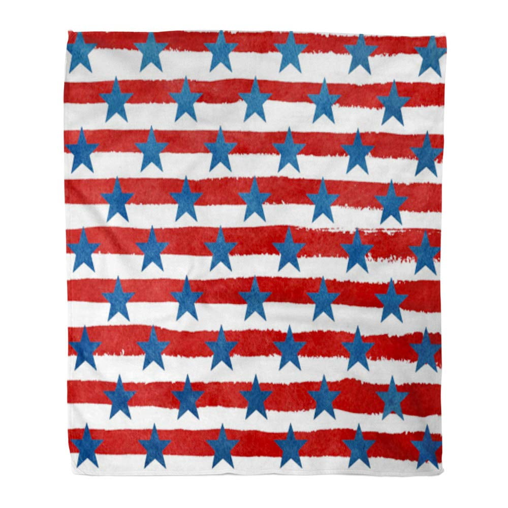 LADDKE Throw Blanket Warm Cozy Print Flannel Happy 4Th of July USA ...