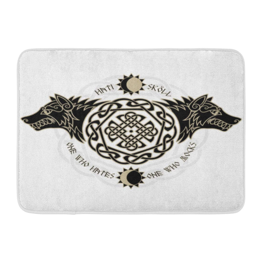 LADDKE Viking Two Wolves from Norse Mythology Hati and Skoll Devour The ...