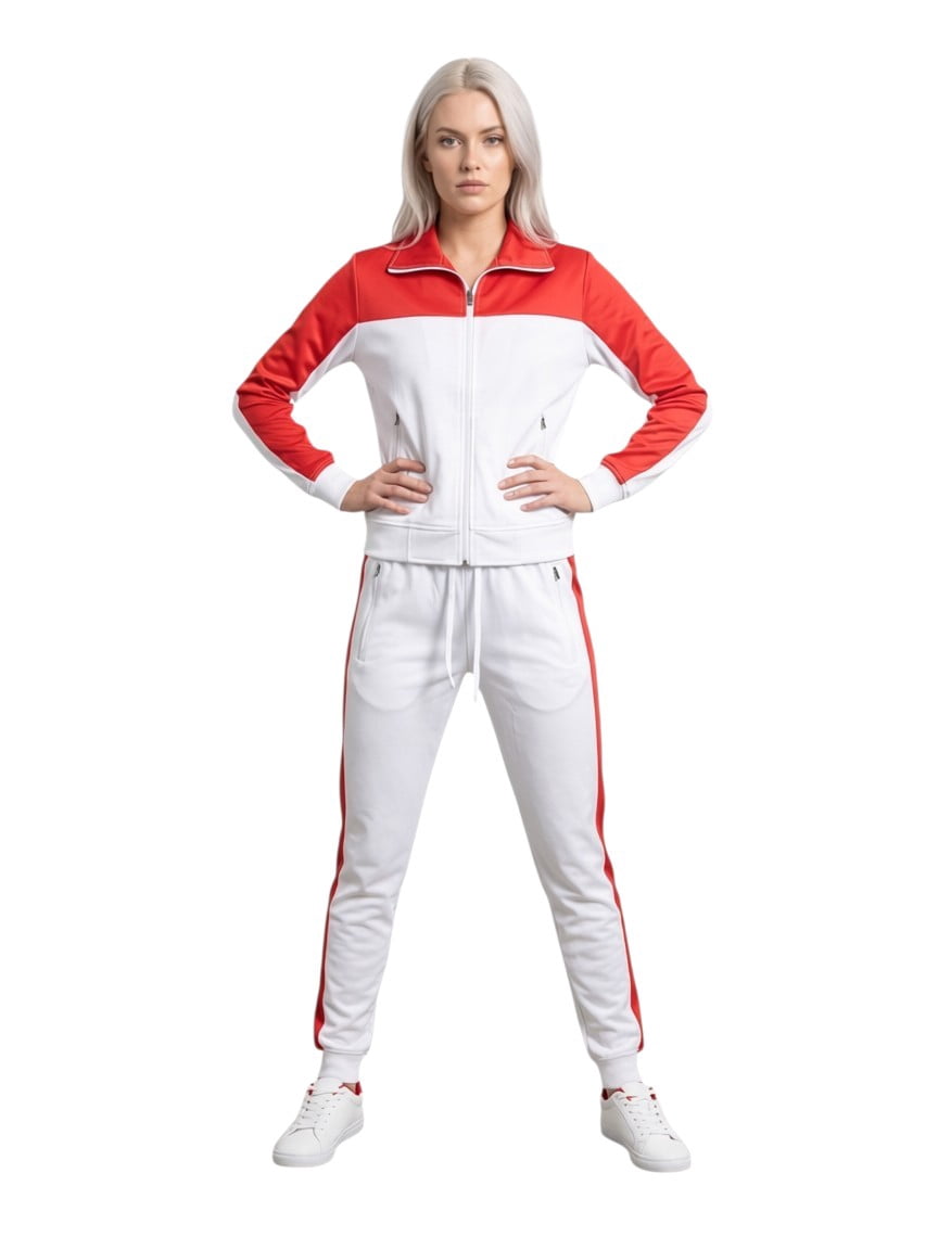 LADIES 2 PIECE CLASSIC FASHIONED TWO TONED TRACKSUIT - Walmart.com