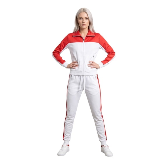 LADIES 2 PIECE CLASSIC FASHIONED TWO TONED TRACKSUIT - Walmart.com