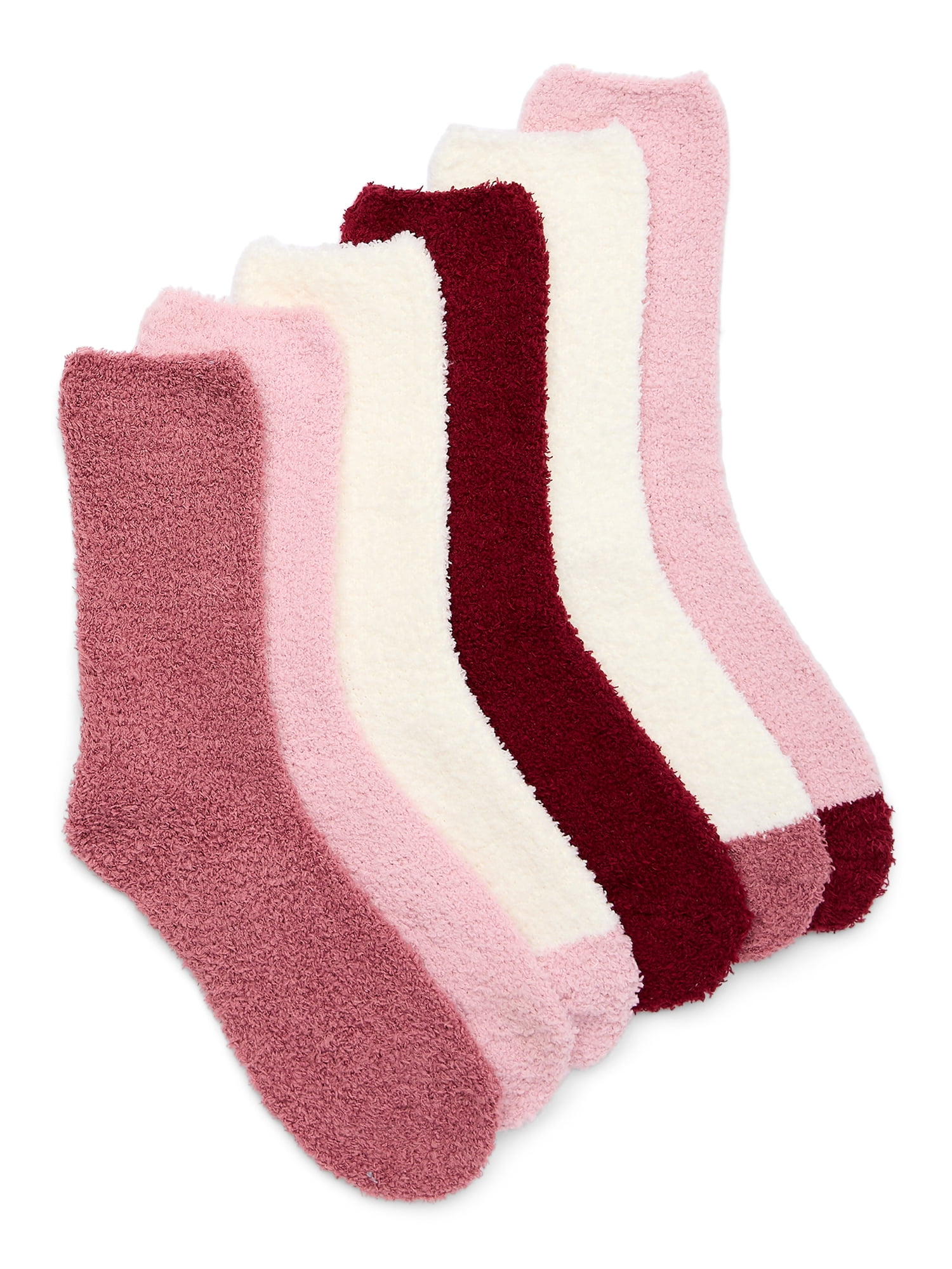 Joyspun Cozy Crew Socks - Soft Plush Design - Walmart.com