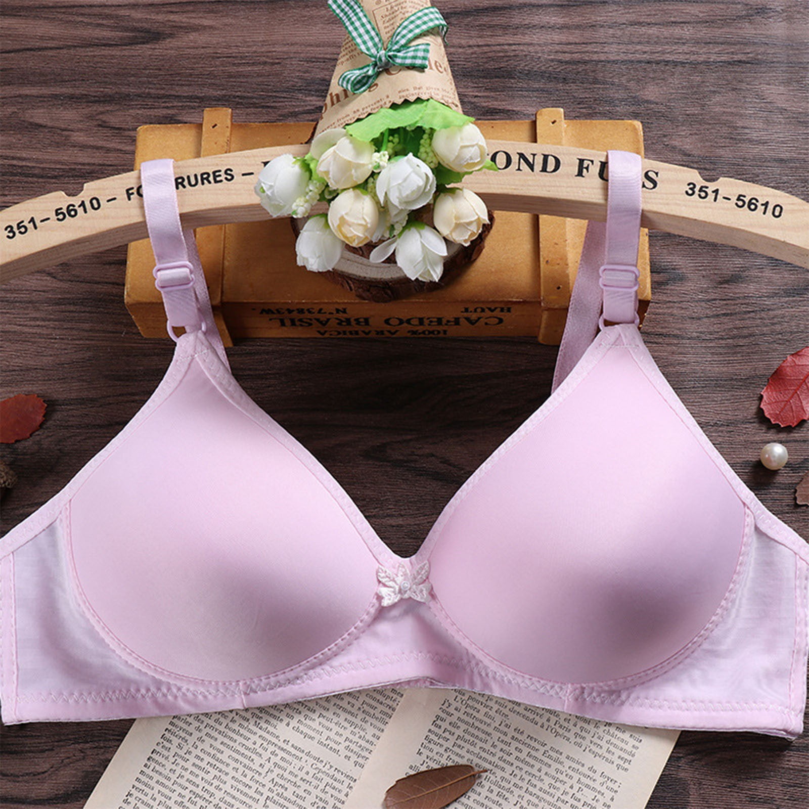 LADIGASU Bras for Women,Women's Gathered-friendly Underwear Beautiful ...