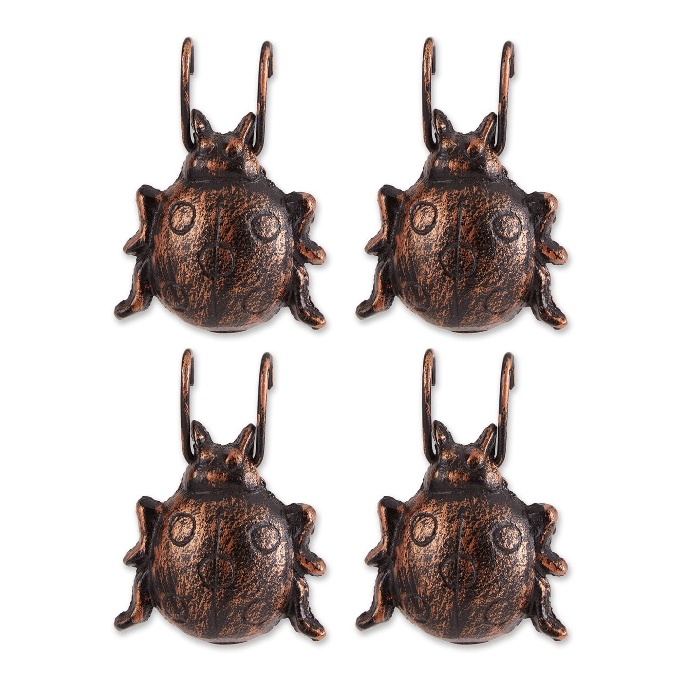 LADYBUG CAST IRON POT HANGER SET OF 4 - Walmart.com