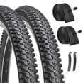 LADYGYM 2-Pack Bicycle Tire Kit, 26 Inch Foldable Replacement Tires ...