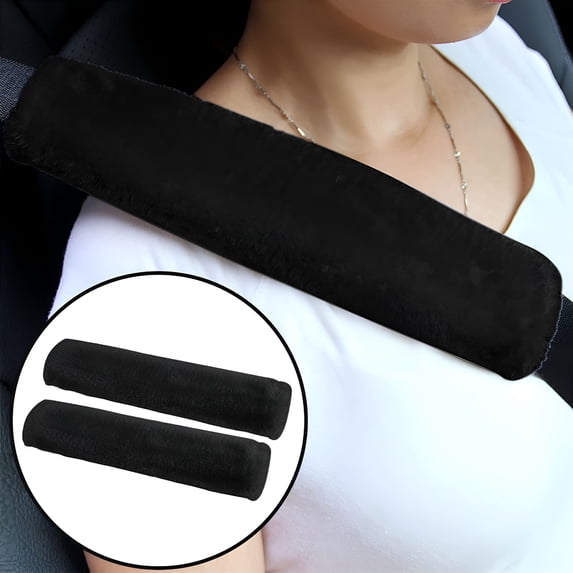 LADYGYM 2026 New 2Pack Soft Faux Sheepskin Car Seat Belt Pads Cover ...