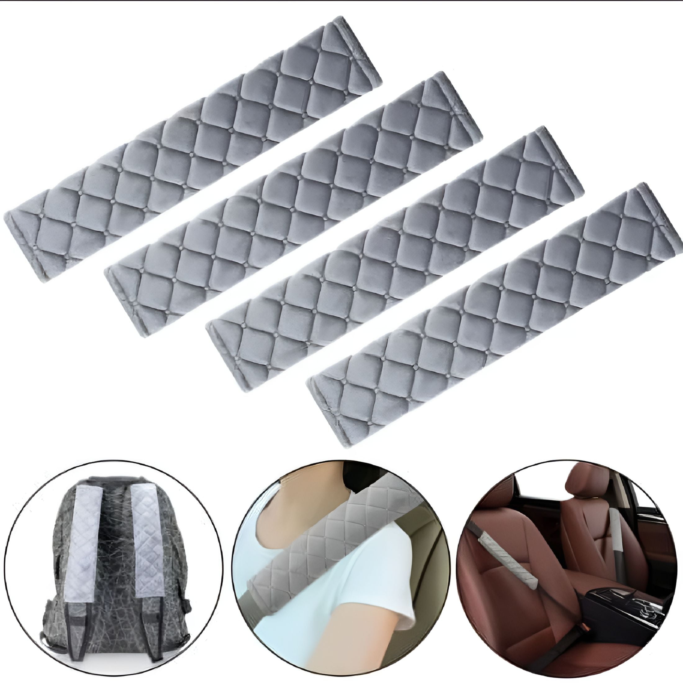 LADYGYM 2026 New 4 Pack Universal Car Seat Belt Pads,Adult Seat Belt ...