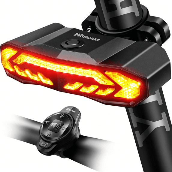 LADYGYM Smart Bike Light with Turn Signals,Brake Light,and Alarm Horn ...