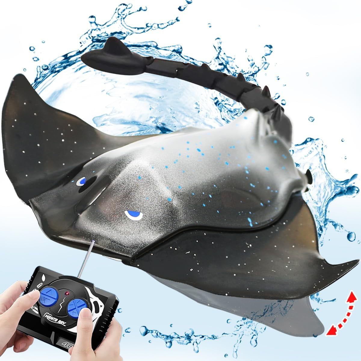 LAFALA Pool Toys Remote Control Stingray Diving into Water High ...