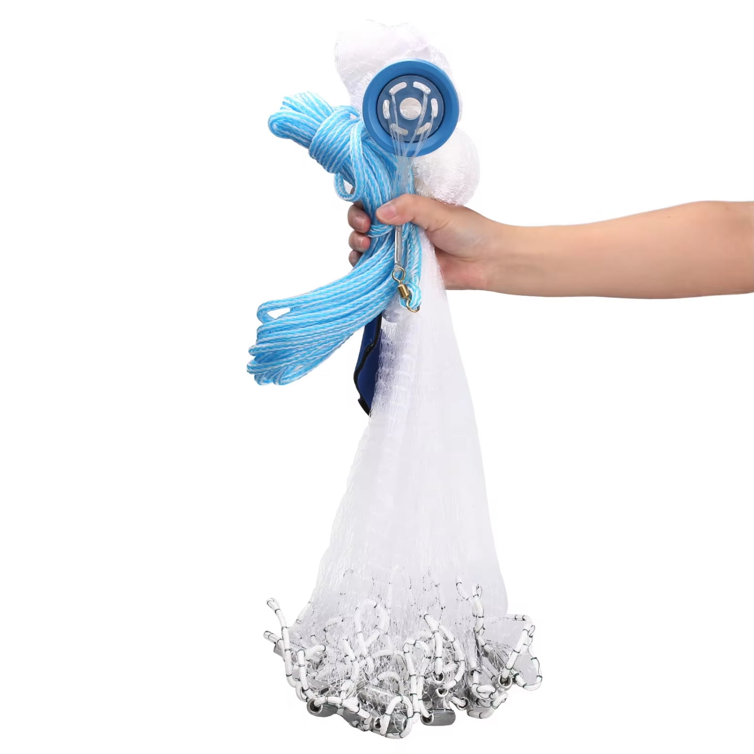 LAFANG Cast Net 4Ft-8FT Radius Bait Net Fishing Small Mesh Throw Cast ...