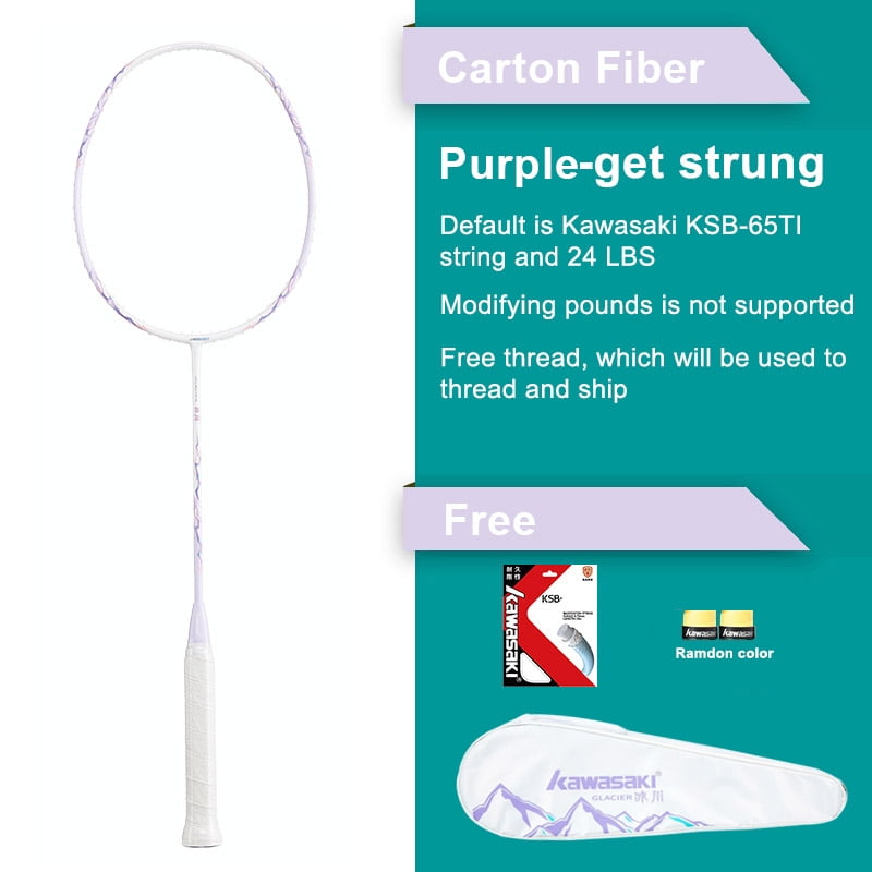 LAFANG GLACIER Badminton Racket 5U 30LBS Super Light -Around ...