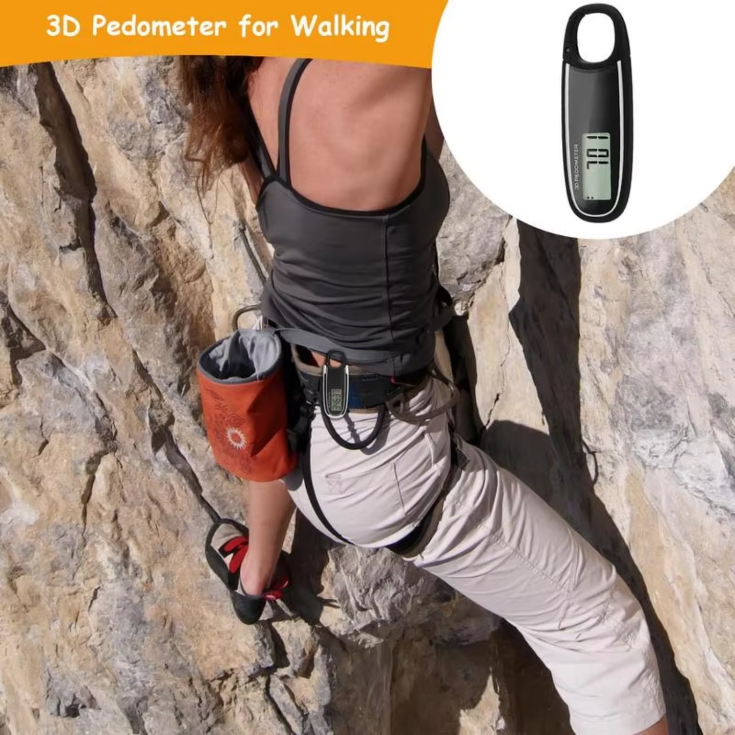 LAFANG Simple Pedometer Step Counter Walking Large Digital Display Step ... LAFANG Simple Pedometer Step Counter Walking Large Digital Display Step ...