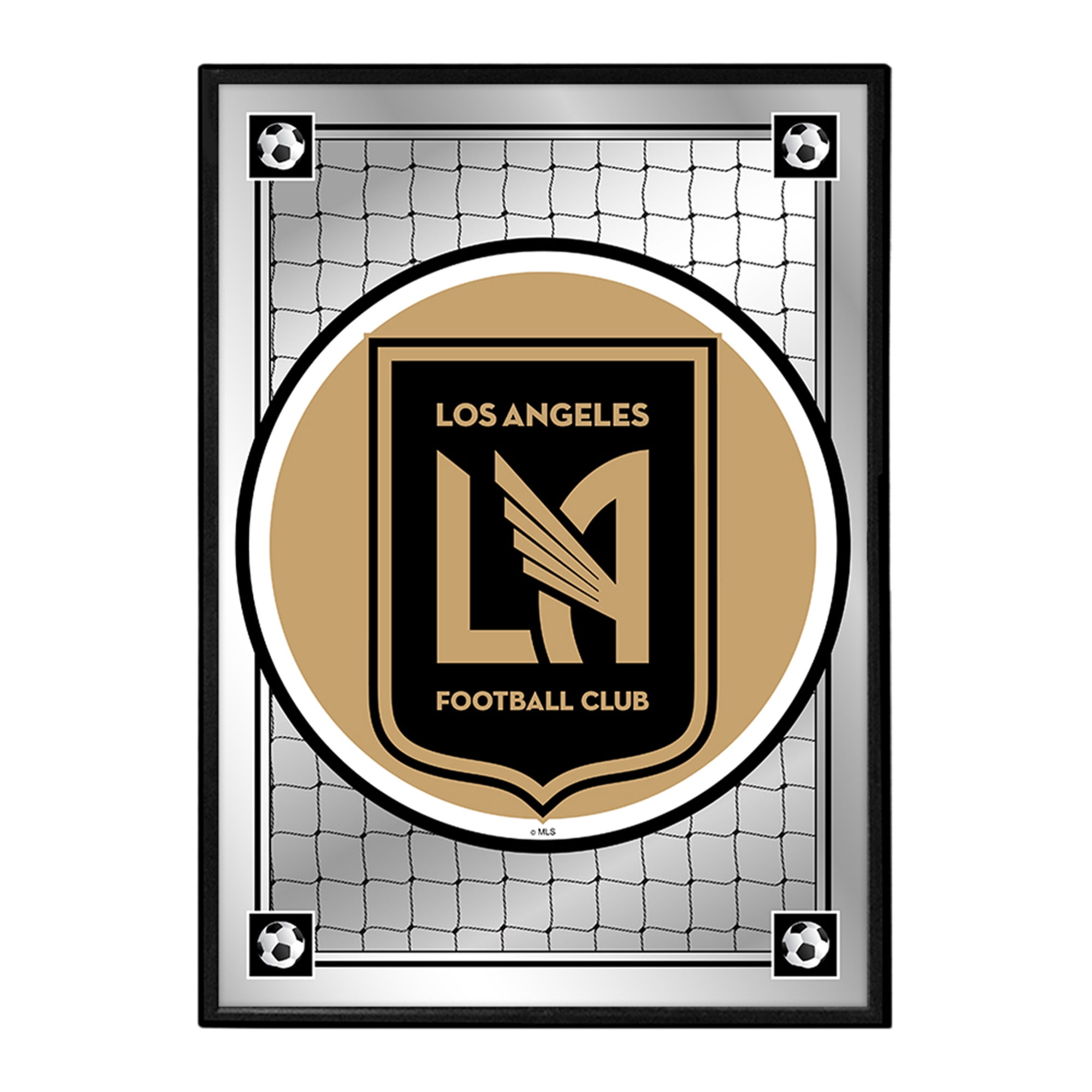 LAFC 19" x 27" Framed Mirrored Wall Sign - Walmart.com