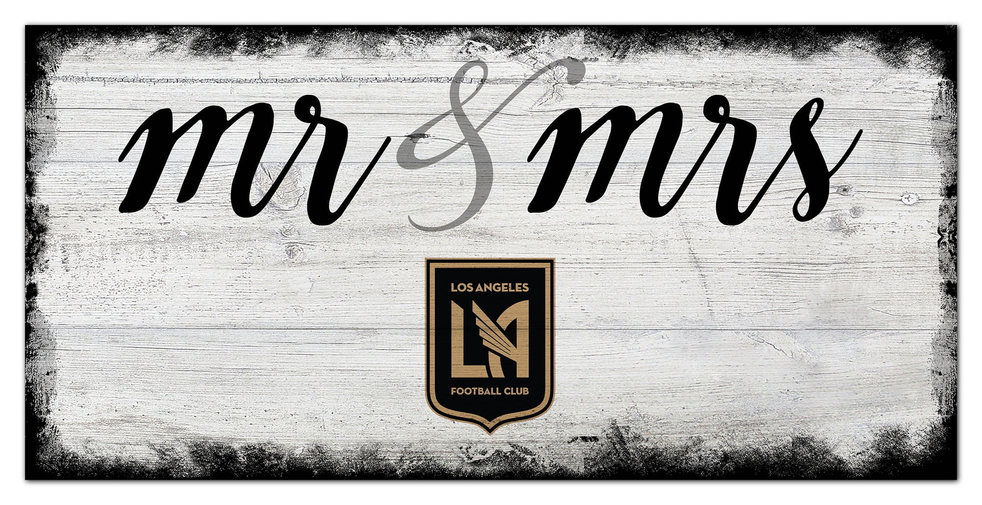 LAFC 6'' x 12'' Mr. & Mrs. Script Sign - Walmart.com