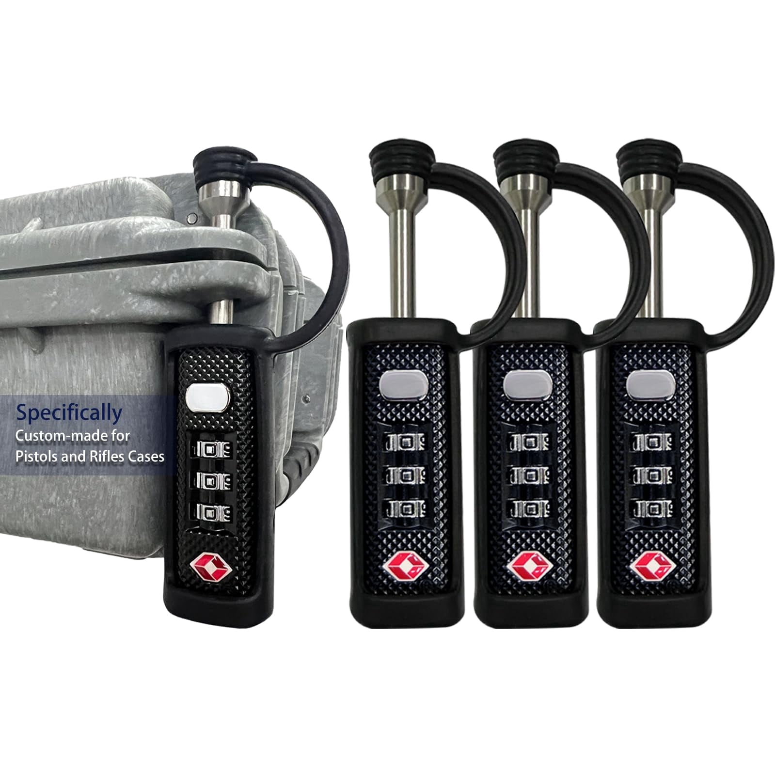 LAFENLIN TSA Approved Case Lock – 3-Digit Combination Padlock for Hard ...
