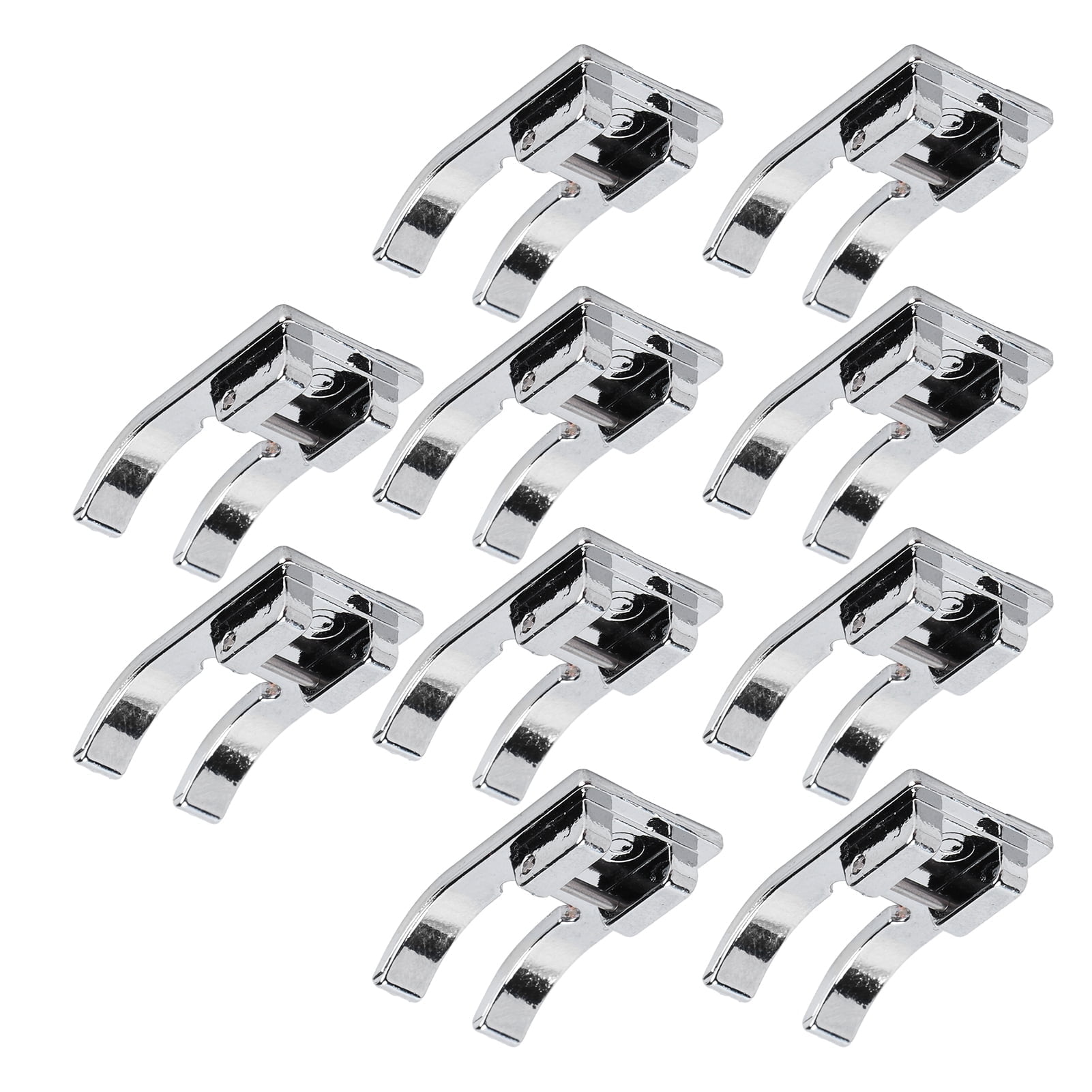 LAFGUR Premium Set of 10 Stainless Steel Open-Toe Sewing Foot Applique ...