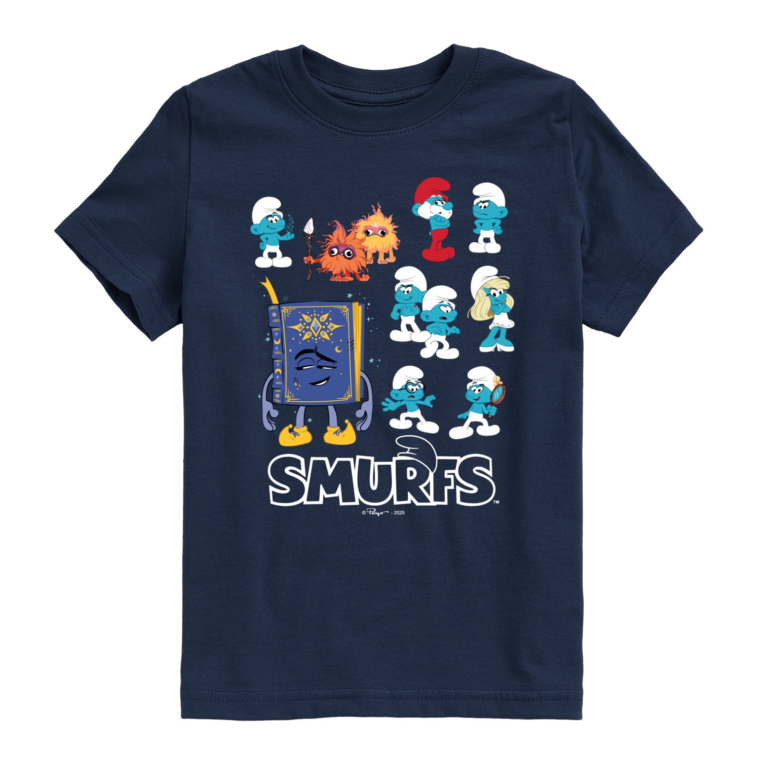 LAFIG - Smurf Grid - Youth Boys Short Sleeve Graphic T-Shirt - Walmart.com