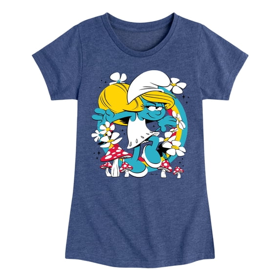 LAFIG - Smurfette Nature - Youth Girls Fitted Short Sleeve T-Shirt ...