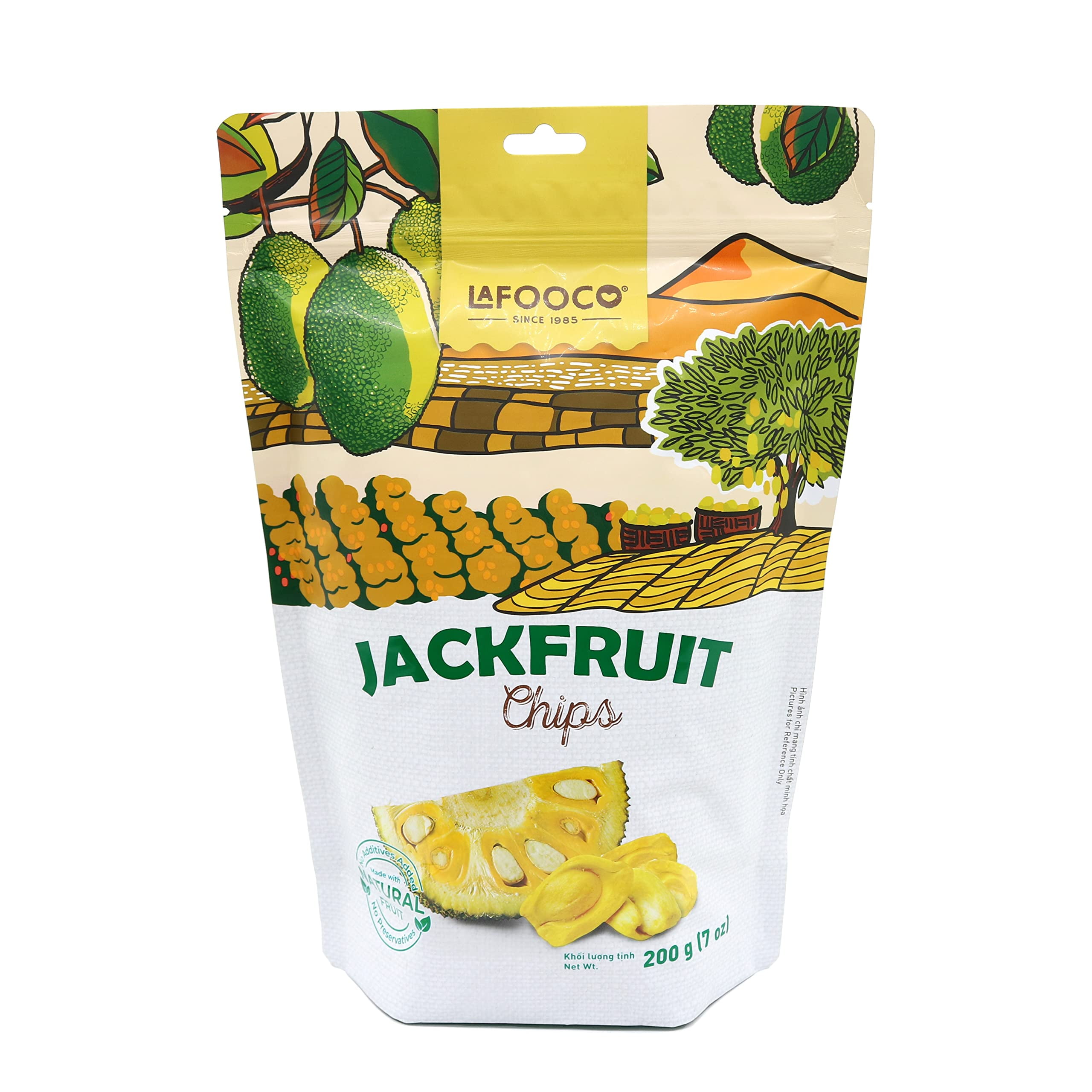 LAFOOCO Dried Jackfruit Chips, TGF4 Vacuum Dried Fruit, Vegan, Healthy ...