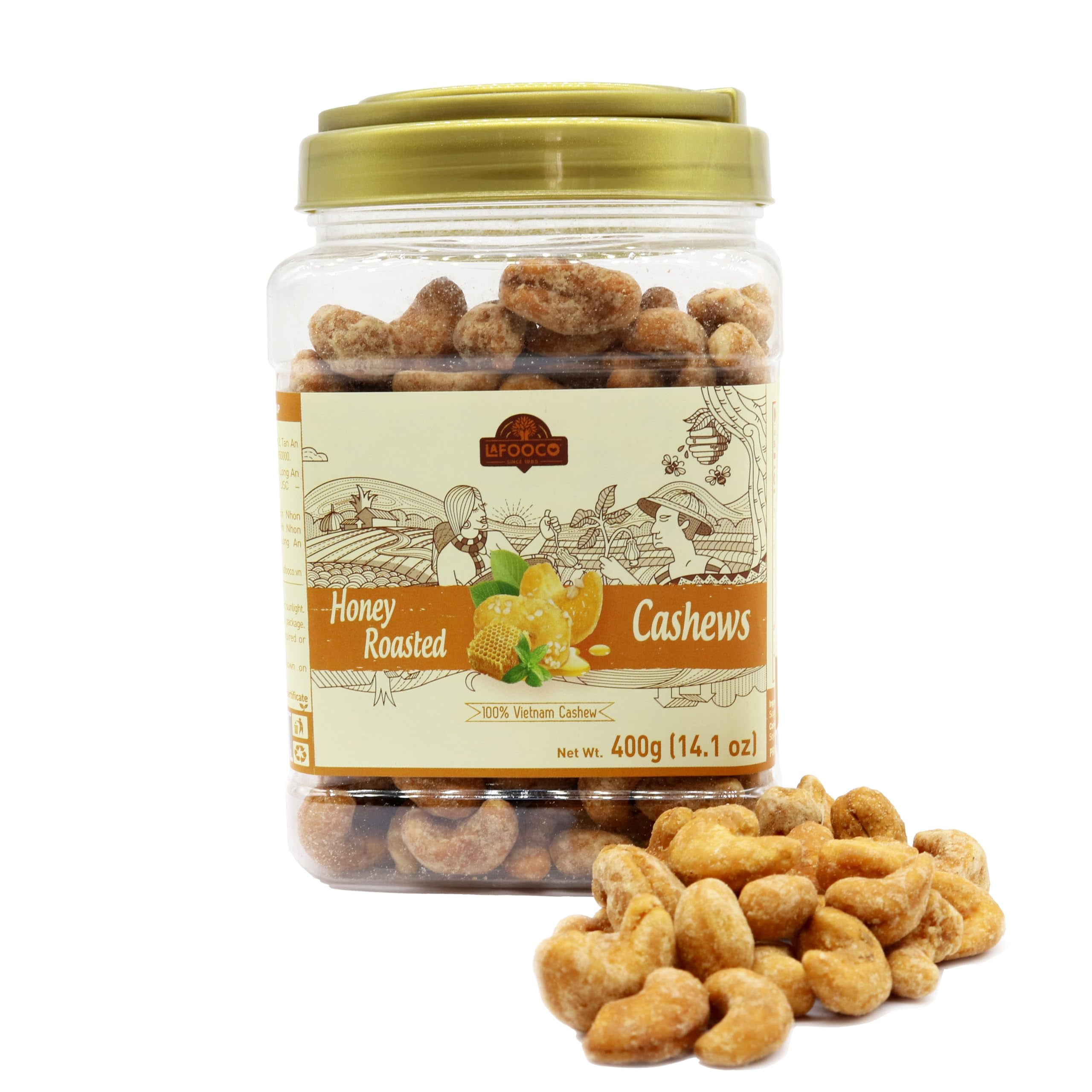 LAFOOCO Honey Roasted Cashews RE32Sweet Tasty Gourmet Vietnam Cashew ...