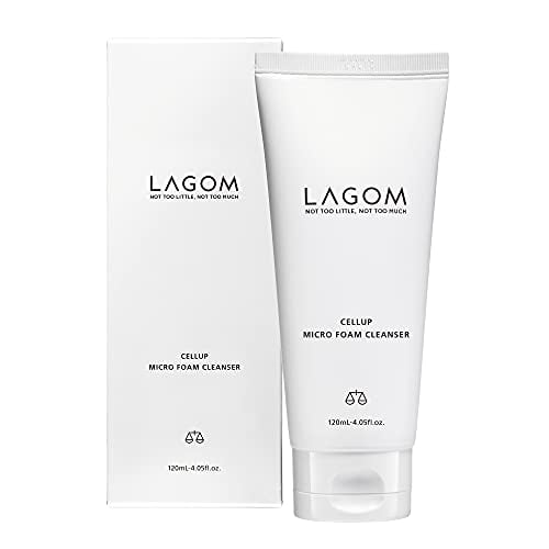 LAGOM Cellup Micro Deep Cleansing Foam, A hydrating facial cleanser with Aqualicia that gently ...
