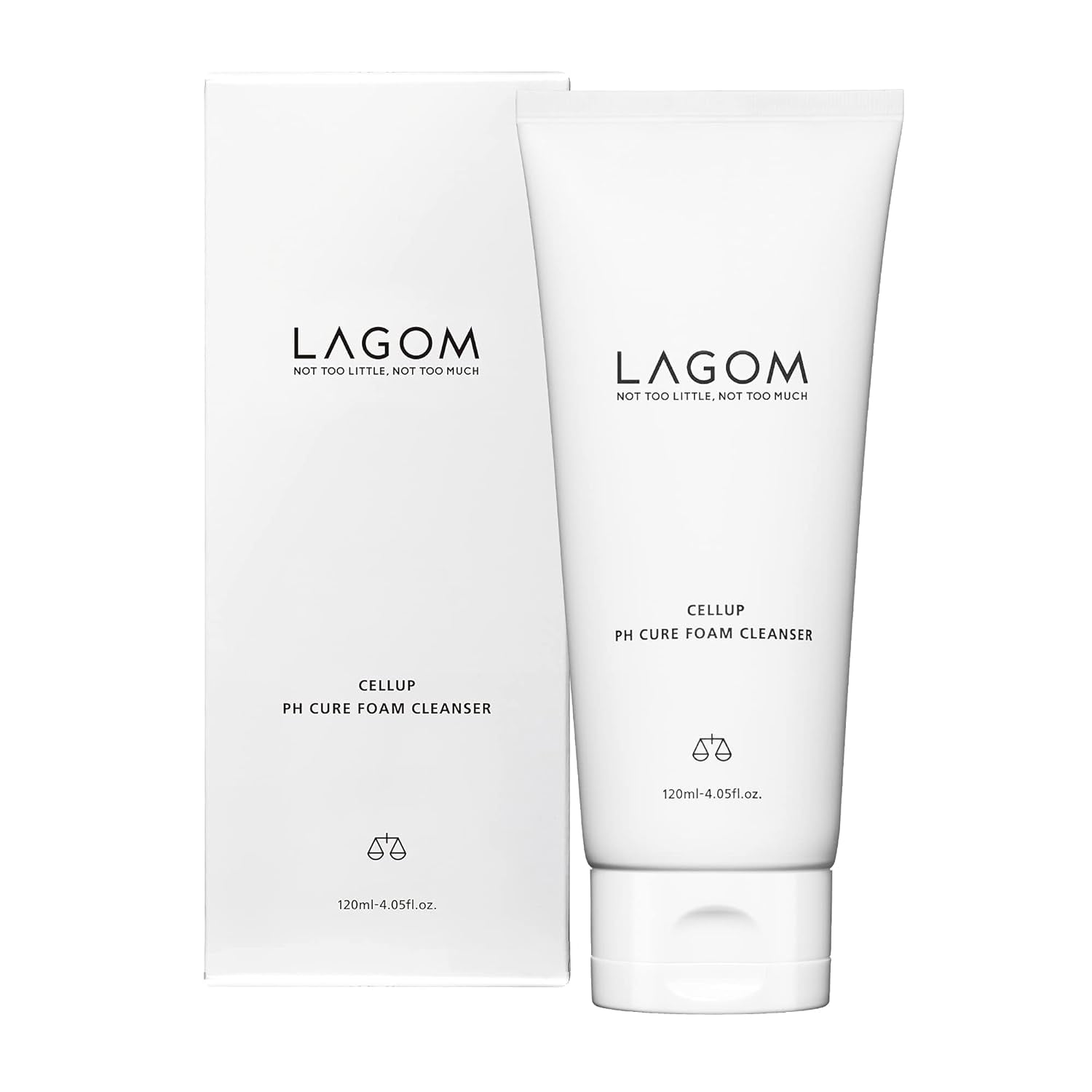 LAGOM Cellup pH Cure Foam Cleanser,For Sensitive Skin 4.05 fl oz (120 ...