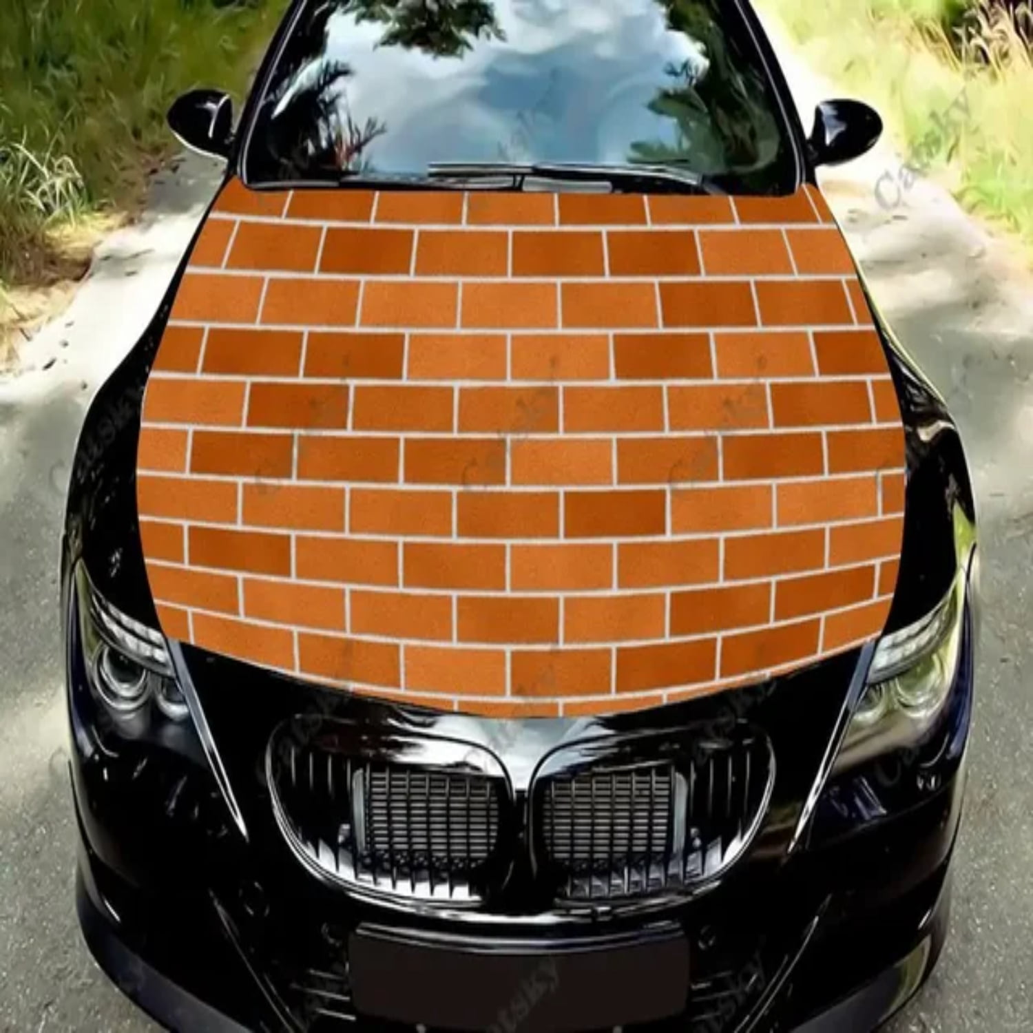 LAHABO Abstract Tiles Texture Car Hood Vinyl Stickers Wrap Vinyl Film ...