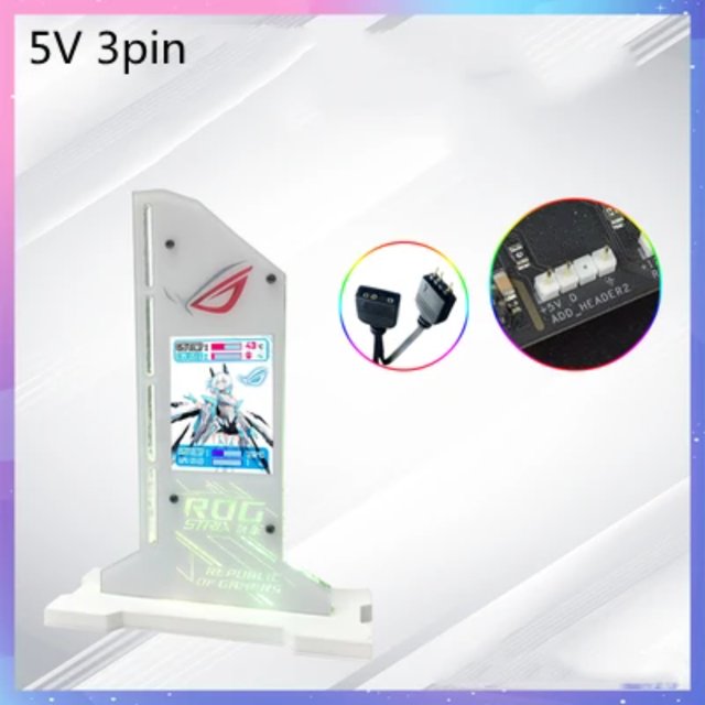 LAHABO Graphic Video Card Bracket VGA Holder With 2.4 inch LCD Display ...