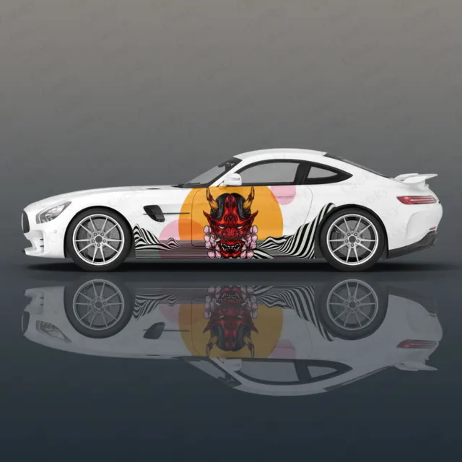 LAHABO Samurai Racing Car Graphic Decal Full Body Vinyl Wrap Modern ...