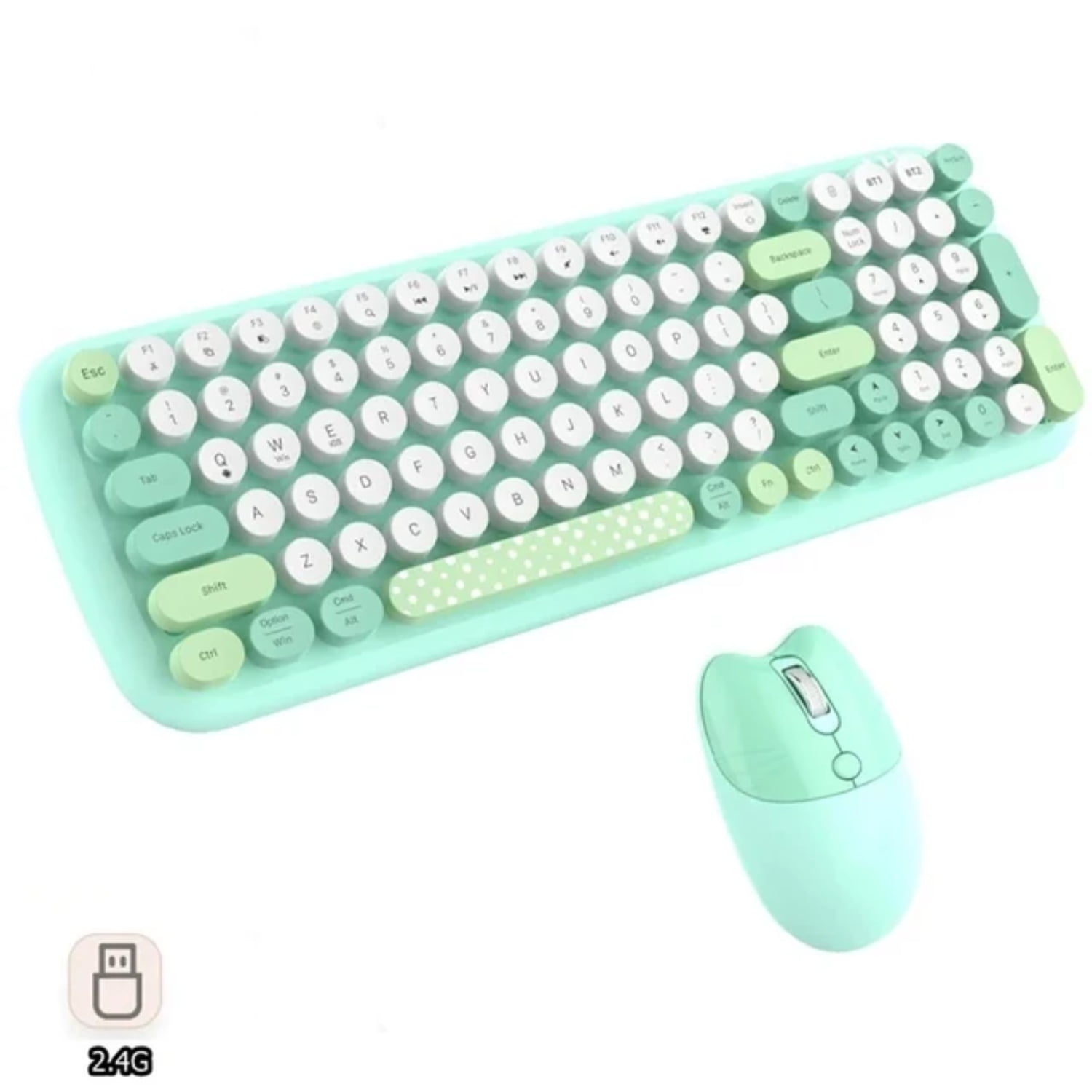LAHABO Wireless Keyboard and Mouse 2.4Ghz Keyboard Mouse Combos Multi ...