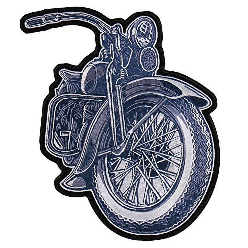 LAID BACK BIKE, Iron-On / Saw-On, Heat Sealed Backing Rayon PATCH - 4 ...