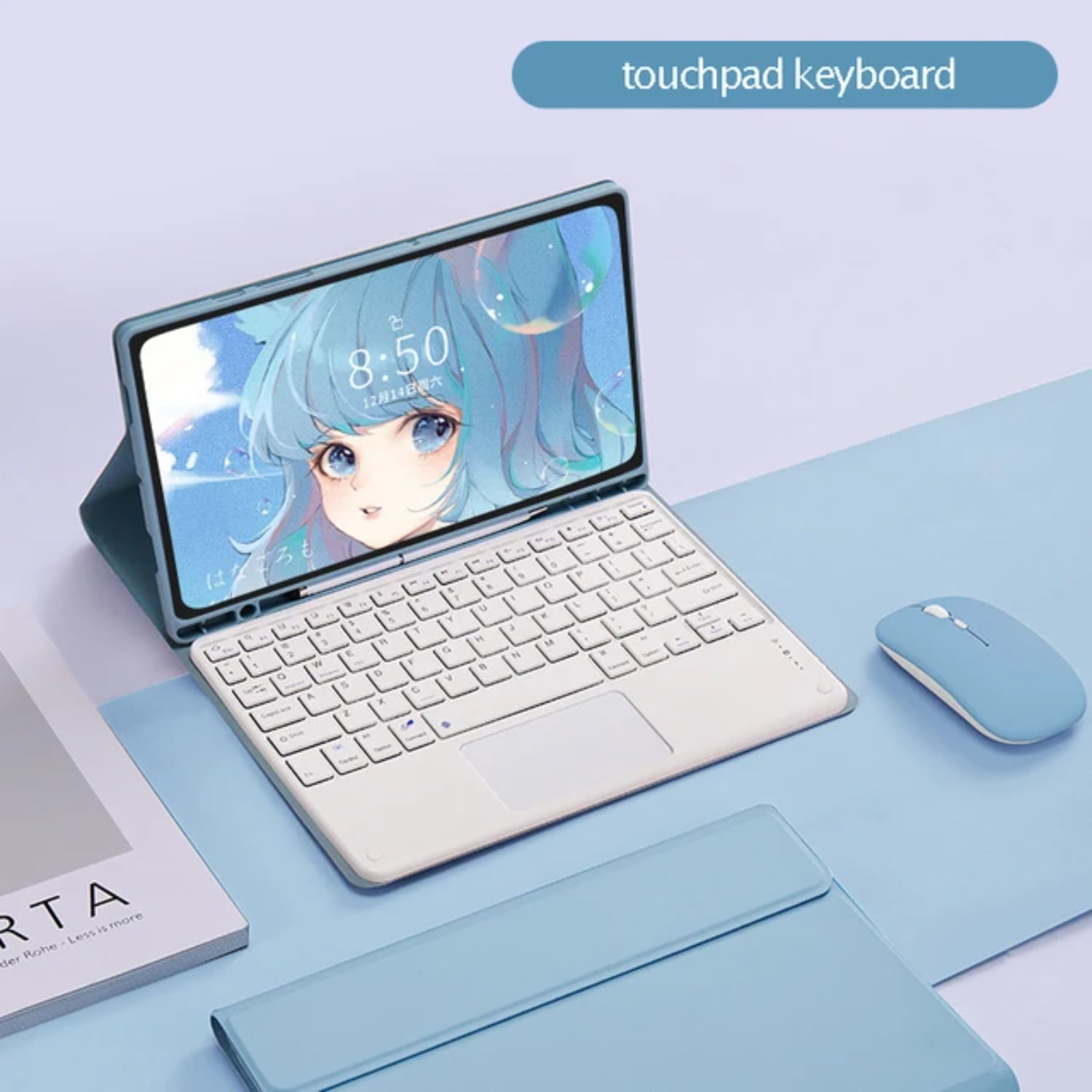 LAIFNG Ultra-slim and Stylish Wireless Keyboard and Free Mouse Combo ...