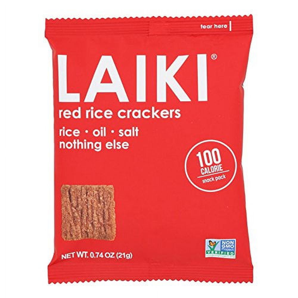LAIKI Red Rice Crackers - Gluten Free Red Rice Crackers, 100 Calorie ...