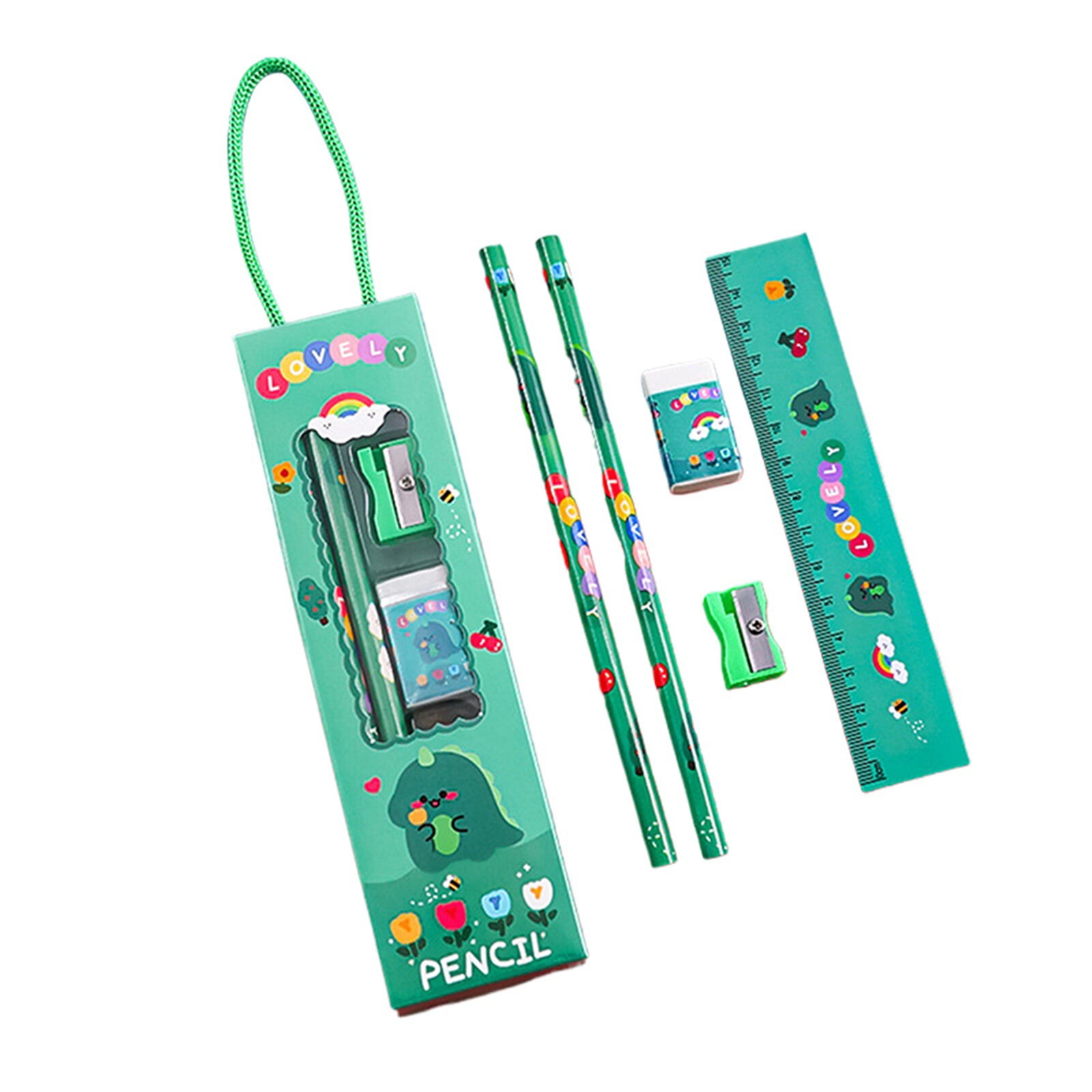 LAILLSH 2025 Back to School Cartoon Boxed Five-Piece Set Back-To-School ...
