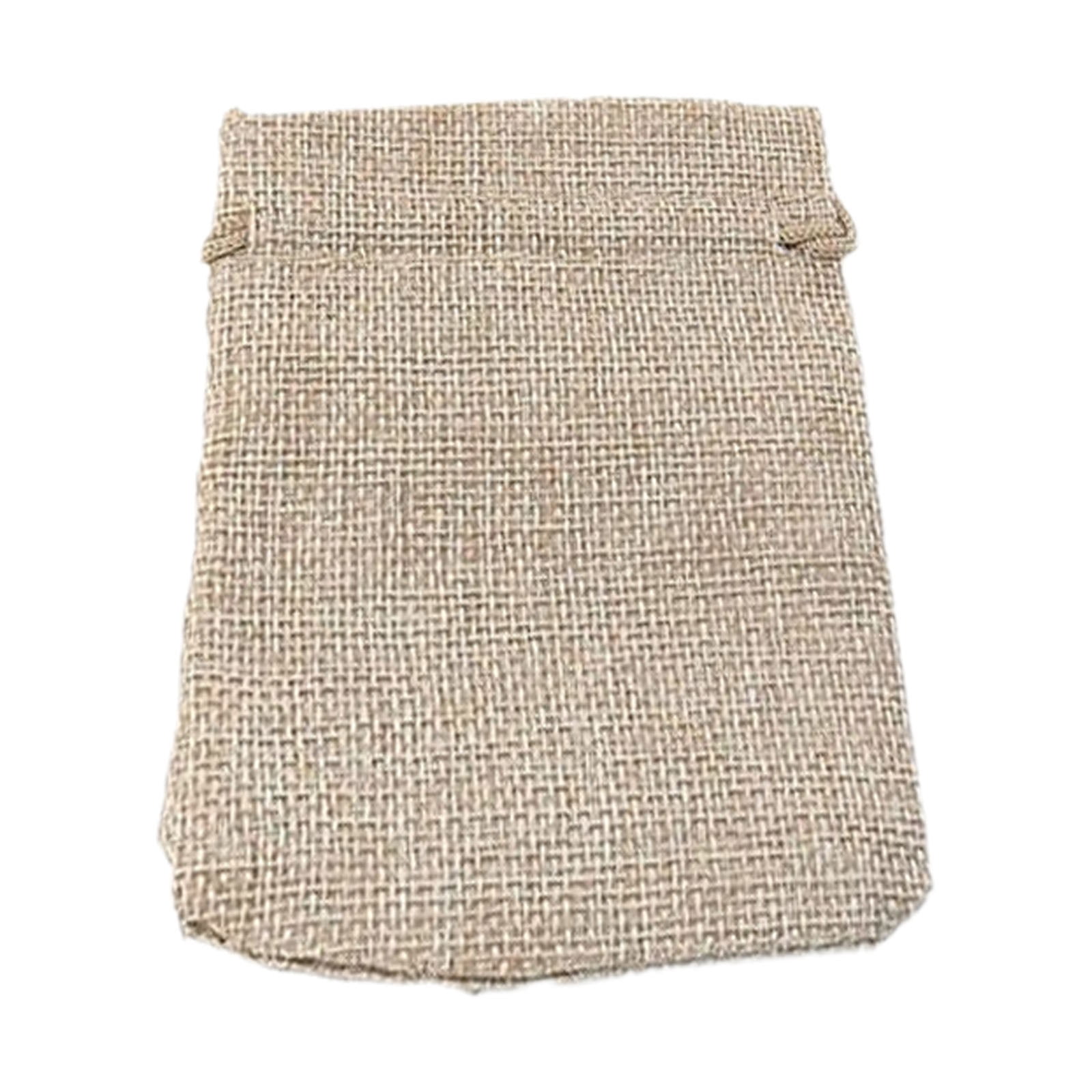 LAILLSH Burlap Gift Bags with Drawstring Linen, Burlap Small Bags ...