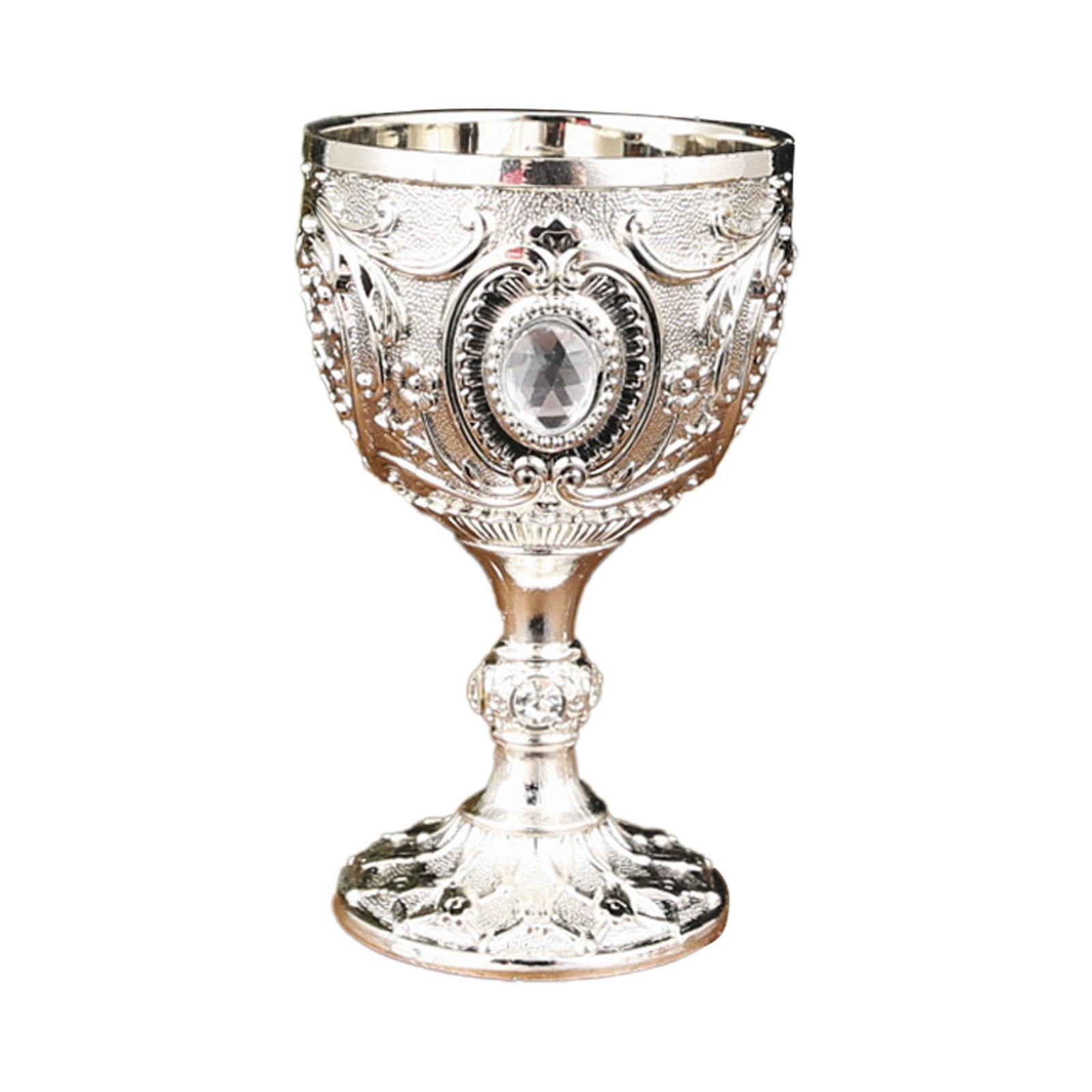 LAILLSH Vintage Chalice Medieval Goblet, Brass Royal Wine Glass Cups ...