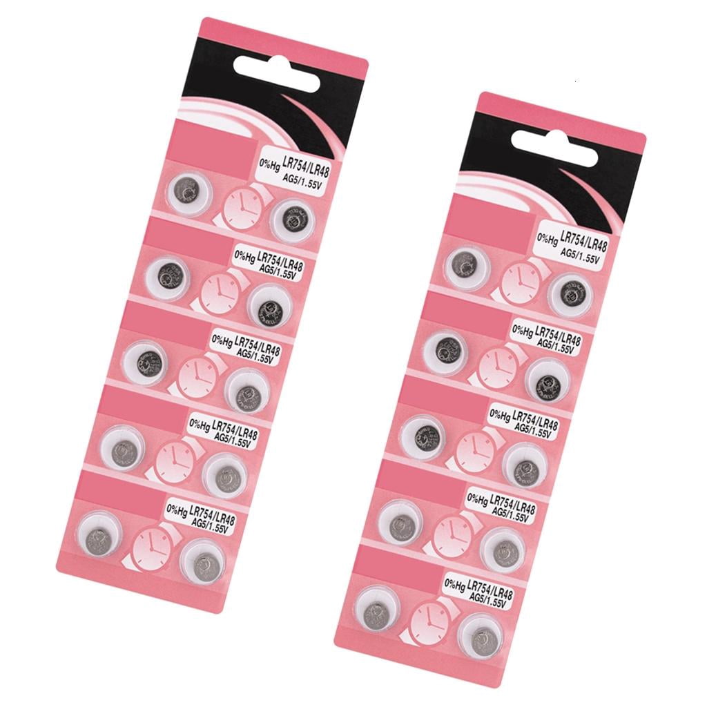 LAIQIEN 10pc/20pc AG5 LR754 Alkaline Button Cell Batteries AG5 Battery ...