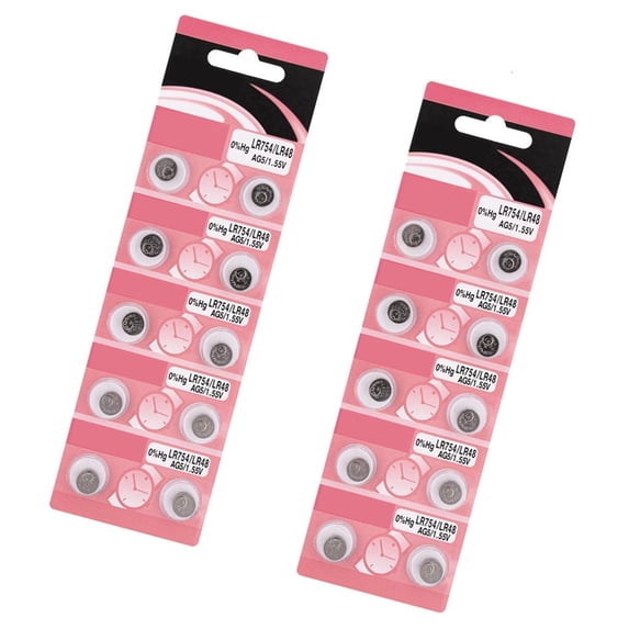 LAIQIEN 10pc/20pc AG5 LR754 Alkaline Button Cell Batteries AG5 Battery ...