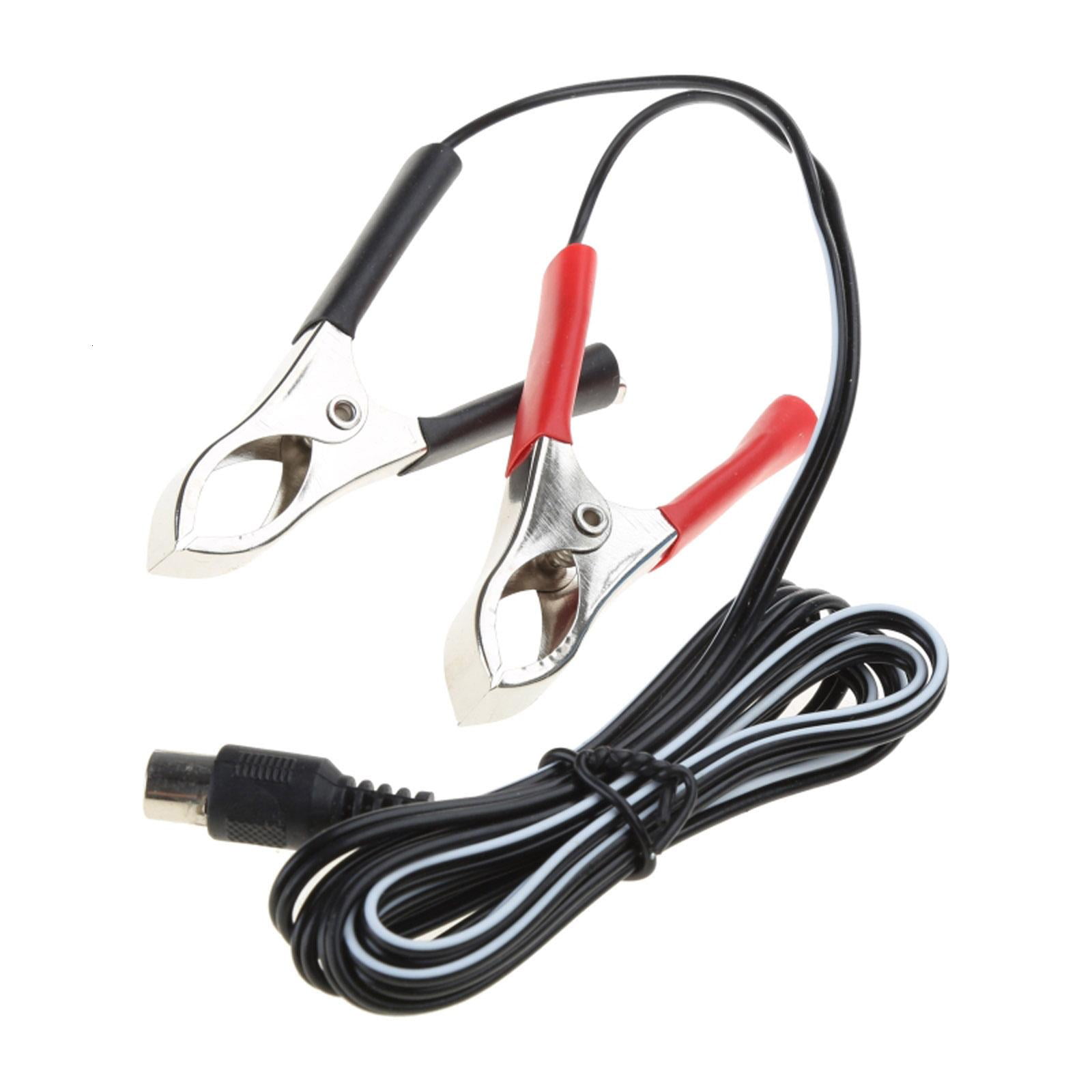 LAIQIEN 12V Battery Alligators Clips Crocodiles Wire Power Supply Cord ...