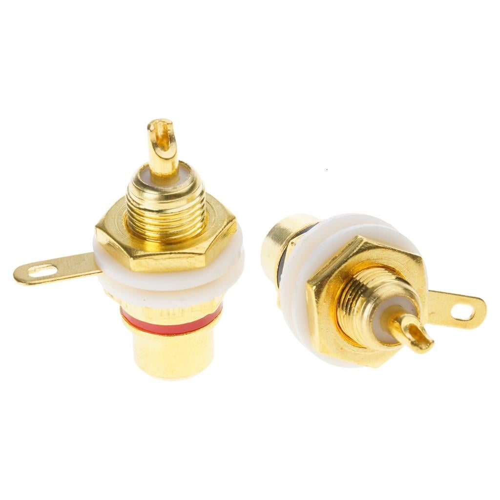 LAIQIEN 2Pieces sound Terminals Plugs Female Socket Adapters Panel ...