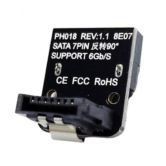 LAIQIEN 90 Degree SATAs 7Pin Female to Male Connectors for Efficient ...