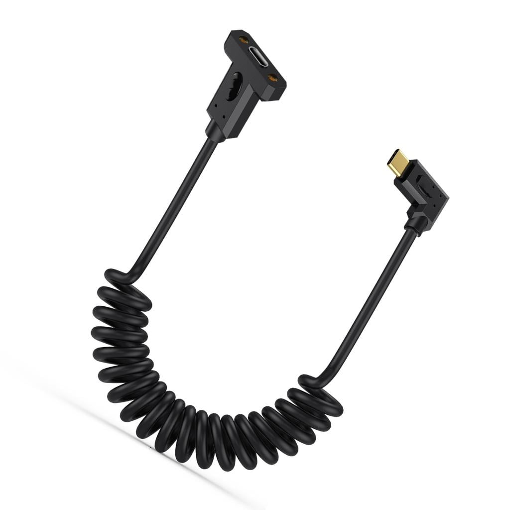 LAIQIEN Coiled USB5 Type C Cable 80Gbps Data Transfer 240W Charging ...