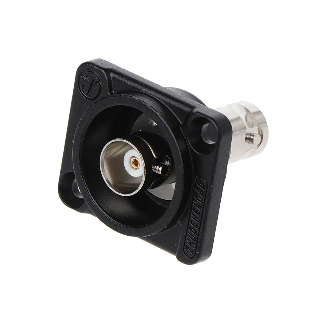 LAIQIEN D-Type Double BNC Plug Connector Chassis Panel Mount Adapter o ...