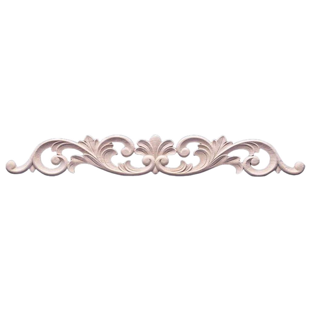 LAIQIEN Decorative Carved Wooden Appliques Onlays Frieze Molding ...