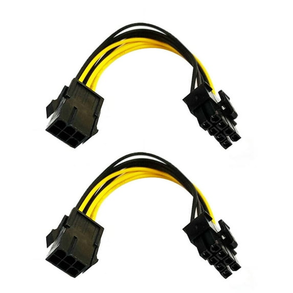 LAIQIEN GPU Splitter Cable 6 Pin Female to 8 Pin Male Power Adapter ...